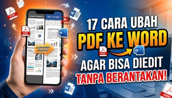 17 Cara Ubah PDF ke Word Agar Bisa Diedit Tanpa Berantakan 2026
